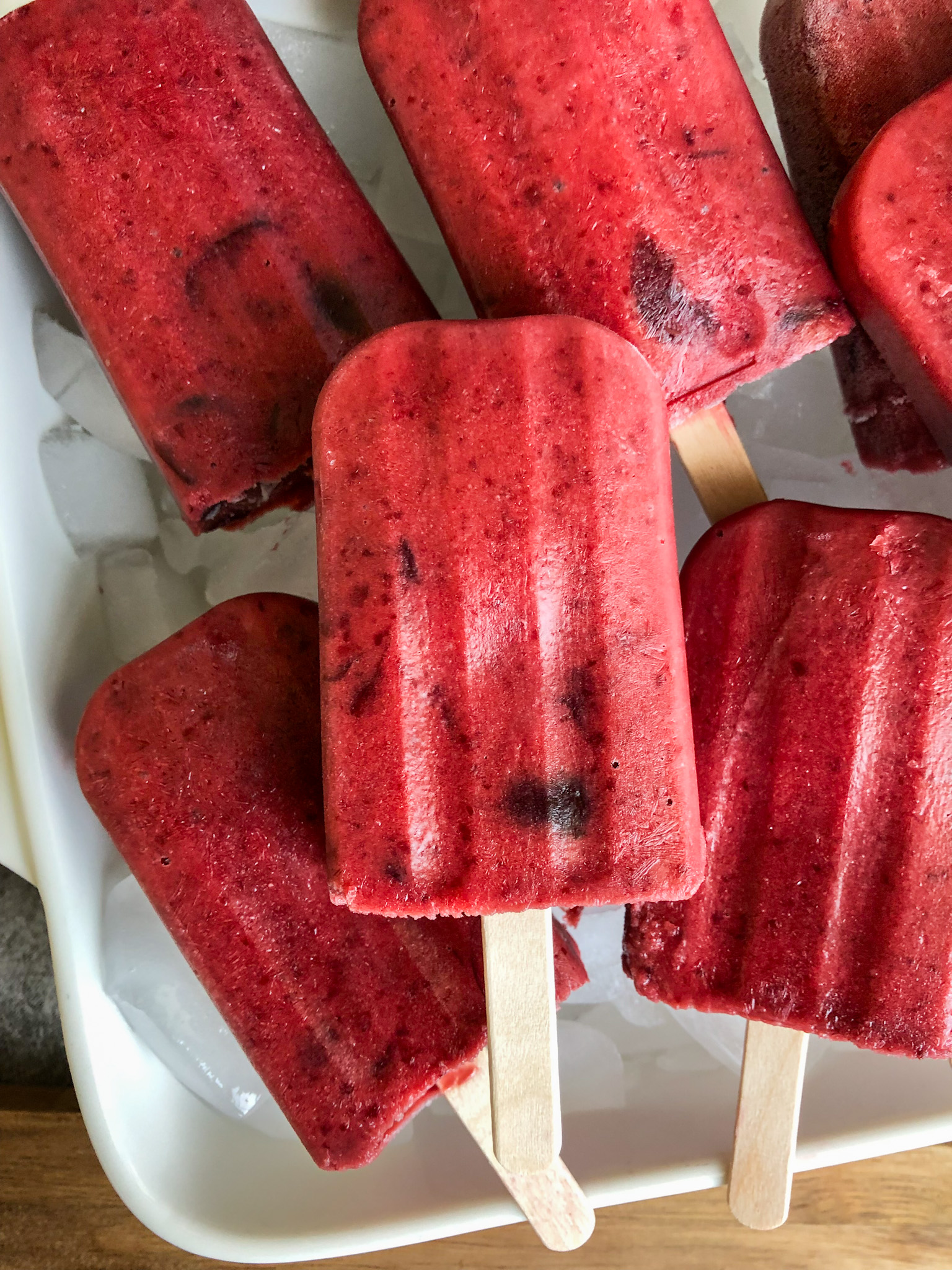 Cherry Lime Popsicles → Home-Cooked Living