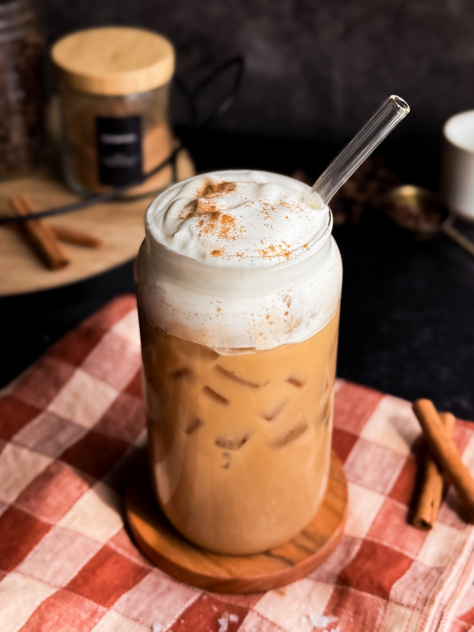 Iced Maple Cinnamon Latte → Home-Cooked Living